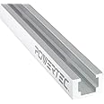 POWERTEC 71351V Aluminum T-Track 48 Inch Heavy Duty ; Specialized T Slot Track Mounting for 1/4 ...