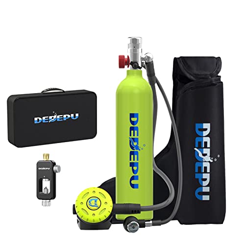 DEDEPU Mini Scuba Tank Kit, DOT Certified Diving Tanks, 1L Portable ...