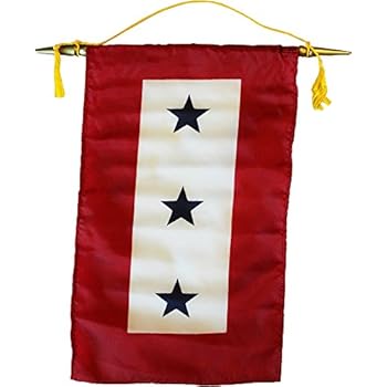 Amazon.com : Military Service Flag - Three Blue Stars : Outdoor Flags ...