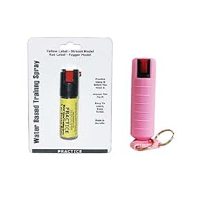 Amazon.com : Pink Pepper Spray (1 Pepper Spray & 1 Practice Spray ...