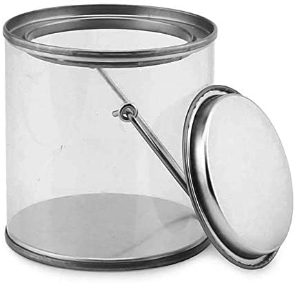 Mini Clear Plastic Paint Cans (6-Pack), Little 3-Inch Tall "Miniature ...