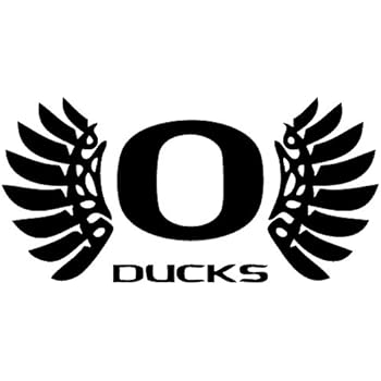 Amazon.com: Oregon Ducks Wings Logo Decal - Chrome/Yellow - 6" x 3.5 ...