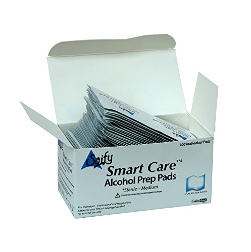 Smart Care® Swabs Antiseptic Prep Wipes 100 Count Sterile Medium Pads ...