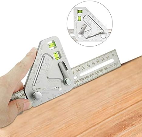 No barnd Winkel Lineal Multifunktions-Winkel Lineal Winkelmesser Lineal ...