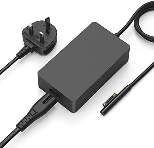 Surface Book Charger, 15V 4A 65W Surface Pro 7 Power Supply Compatible ...