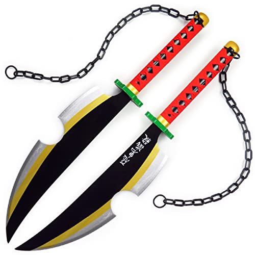 Singme Comic for Demon Slayer.Uzui Tengen Cosplay Toys Sword. Woonden ...