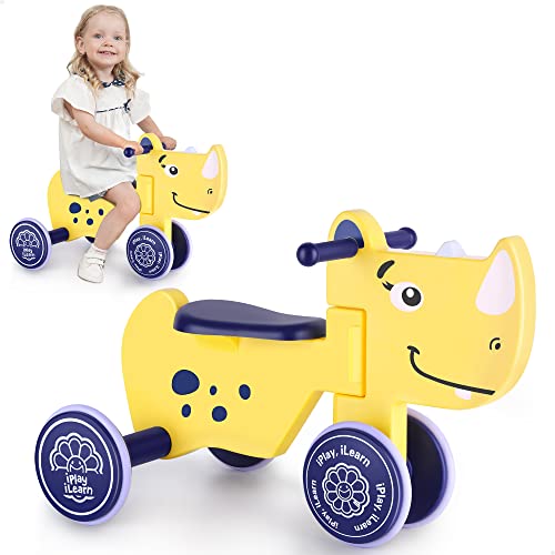 iPlay, iLearn Toddler Ride on Toy, Outdoor Baby Riding Bike W/ 4 Wheels ...