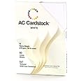 Amazon.com : American Crafts 5 x 7-inch White AC Cardstock Pack by ...