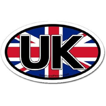 Amazon.com: United Kingdom, Great Britain UK Flag Car Bumper Sticker ...
