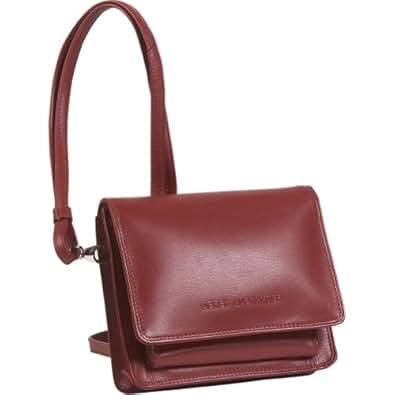Derek Alexander Leather Small 34 Flap Front Organizer - Red: Handbags ...