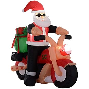 Amazon.com: HOMCOM 5' H Christmas Holiday Yard Inflatable Outdoor ...