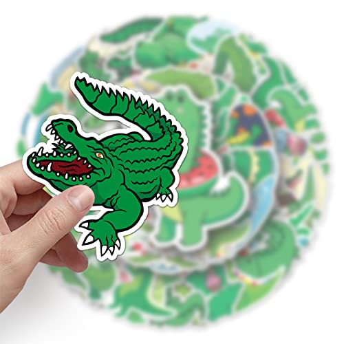 50 PCS Cute Crocodile Stickers Pack For Kids, Funny Alligator Vinyl ...