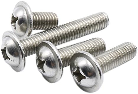 M4 x 10mm Phillips Drive Pan Washer Head Machine Screw Stainless Steel ...