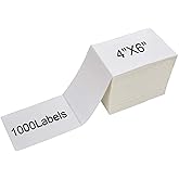 Amazon.com: Immuson Fanfold 4 x 6 Direct Thermal Shipping Labels with Perforations,40000 Labels ...