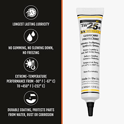 MIL-COMM TW25B Gun Grease Lubricant 1.5-Ounce Tube | Pricepulse