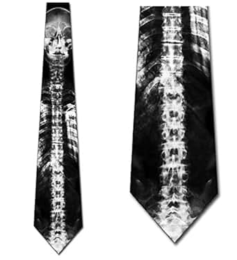 Amazon.com: Skeleton Ties Mens X-Ray Skull Spine Neck Tie by Three ...
