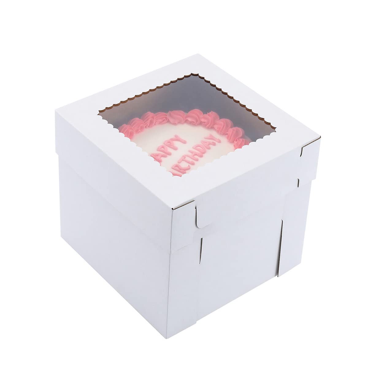 Mua Tall Cake Boxes 8x8x8 Inch [12Pack ] Thick Sturdy Cake Box for Tier ...