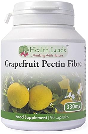 Grapefruit Pectin Fibre 330mg x 90 capsules (100% Additive Free ...