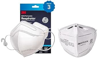 3M 9513 Respirator KN95 (Face Mask, 3 Units, White) Non Woven Fabric ...