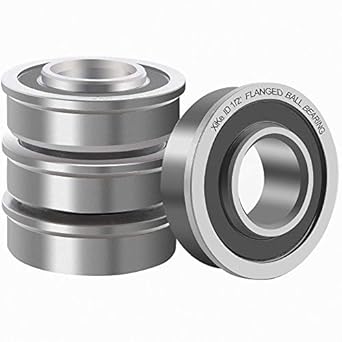 Amazon.com: XiKe 4 Pack Flanged Ball Bearings 1/2" x 1-3/8" x 1/2" inch. Be Applicable Lawn ...