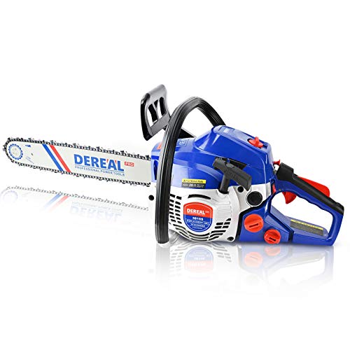 DEREAL Pro 3816S 38CC-2-Cycle Updated Version Gas-Chainsaw, 14-Inch Gas ...