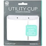 Amazon.com : U Brands Gruv Magnetic Utility Cup, White, 3.25 x 4.25 ...