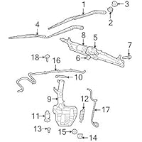 Amazon.com: Mopar Genuine Windshield Washer Nozzle - 5113049AA : Automotive