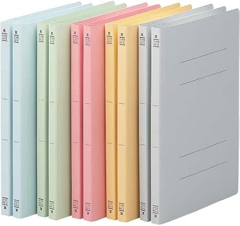 Amazon | コクヨ フラットファイルV樹脂とじ具 A4縦 5色×2冊 | フラットファイル | 文房具・オフィス用品