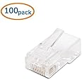 Amazon.com: Cable Matters 100-Pack Cat 6 RJ45 Modular Plugs for Large ...