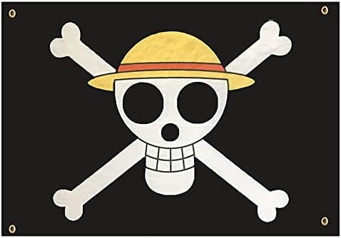 Luffy Anime Flag 10 People Straw Hat Crew Flag Banner,5x3ft Anime ...