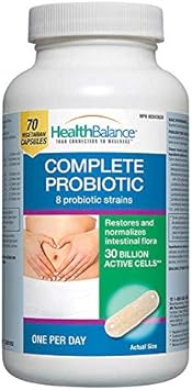 Health Balance Complete Probiotic, 70 Capsules: Amazon.ca: Health ...