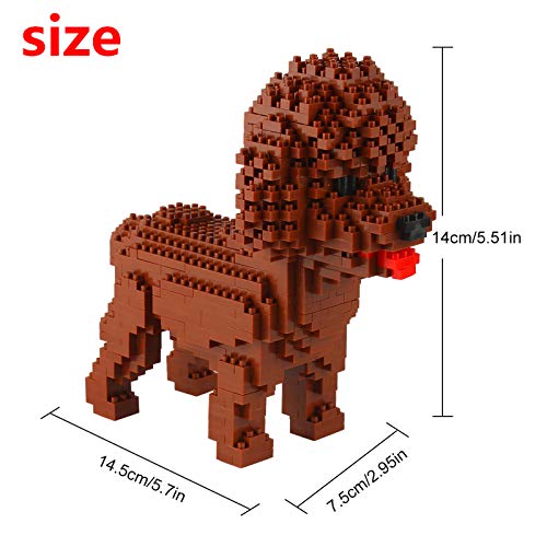 Larcele Micro Dog Building Blocks Mini Pet Building Toy Bricks,950 ...