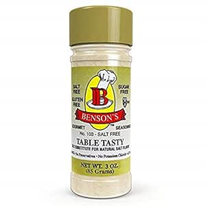 Amazon.com : Benson's - Table Tasty Salt Substitute - No Potassium ...