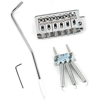 Amazon.com: Electric Guitar Tremolo Bridge Set Chrome For Fender ...