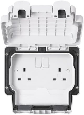 Masterseal Plus MK K56482WHI 13 amp 2-Gang Switched Socket price in UAE ...