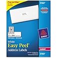 Amazon.com : Easy Peel Laser Address Labels, 1 x 2-5/8, White, 3000/Box ...