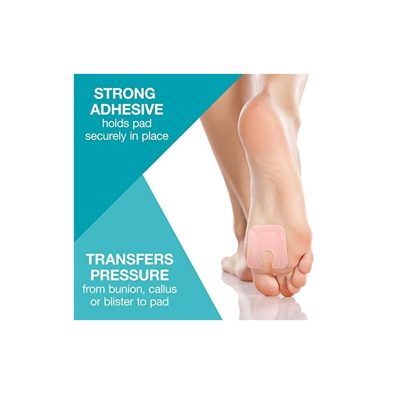 Steins 1/8” Adhesive Felt Callus Pads with U-7 IPK Padding, Pre-Cut, U ...