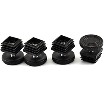 YXQ Leveling Foot Square Thread Tube Insert - 8 Sets 40mm x 40mm ...