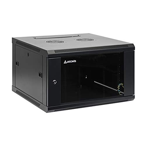 6U Professional Wall Mount Network Server Cabinet Enclosure 19-Inch ...