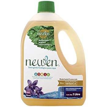 Newen Detergente sustentable para ropa - 1 Litro/Hasta 100 cargas de ...