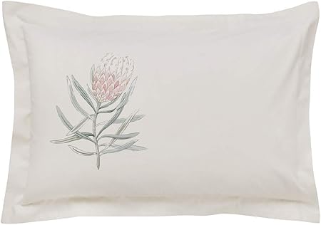 Sanderson PROTEA FLOWER PILLOW CASE OXFORD SEA PINK, 100% COTTON ...