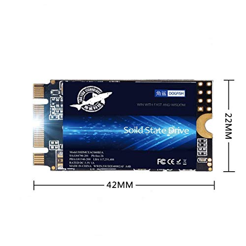 SSD SATA M.2 2242 500GB Dogfish Ngff Internal Solid State Drive High Performance Hard Drive for ...