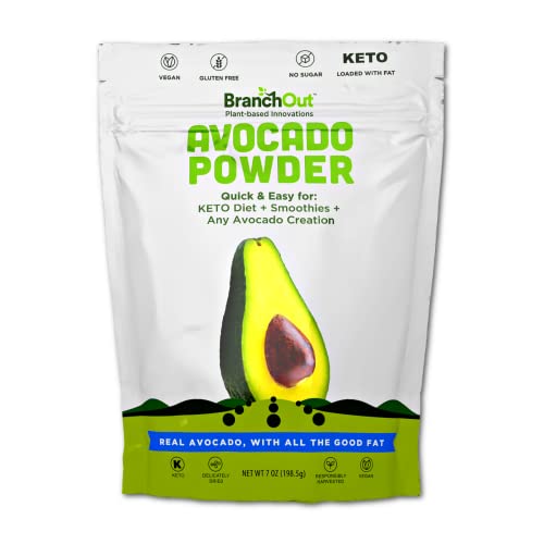BranchOut Avocado Powder – Hass Avocado Smoothie Powder Mix – 100% Pure ...