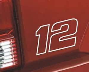 Nascar Number 12 Racing Race Vinyl Graphic Car Truck Windows Decor ...