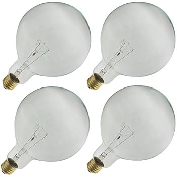 Industrial Performance 40G40/CL 130V, 40 Watt, G40, Medium Screw (E26 ...