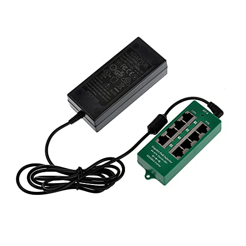 PoE Texas 4 Port PoE/PoE+ Injector with 48V 60W Power Supply - Gigabit ...