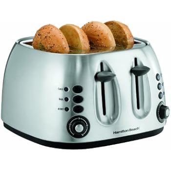 Amazon.com: Hamilton Beach 4 Slice Toaster: Kitchen & Dining