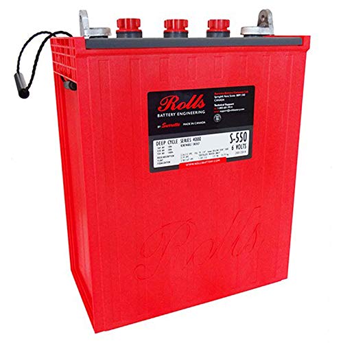 Rolls Surrette S-550 6V 428Ah Deep Cycle Flooded Lead Acid Battery in ...