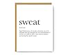 Amazon.com: Sweat definition - Unframed art print poster or greeting ...