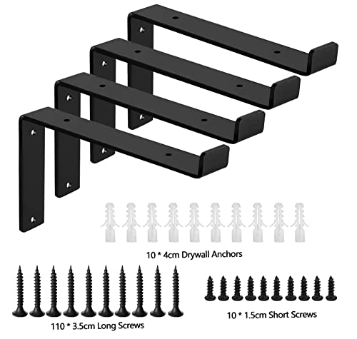 Heavy Duty Shelf Brackets for 12 inch Shelves, Floating Shelf Brackets ...
